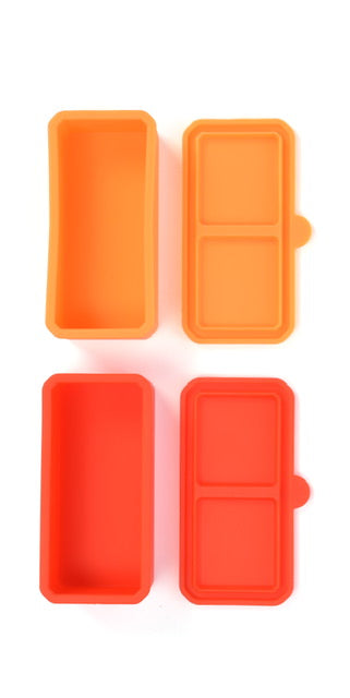 Rectangular Snack Pod - Orange/Red – Byte.EG